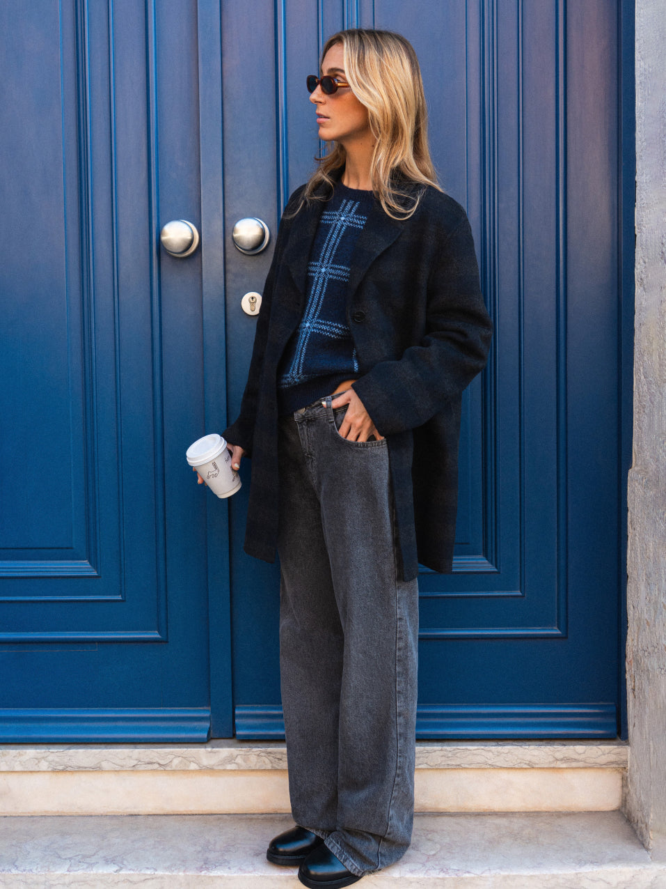 Ideas for styling women's gray jeans with flair